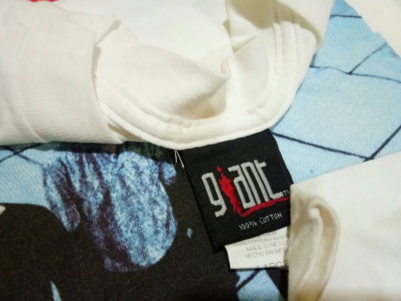 Vintage 90's REM English Band Rock White Large T Shirt Genre Music Tour ...