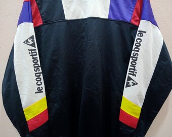 Vintage 90's Le Coq Sportif Multicolor Large Jacket Vintage 90's Le Coq Sportif Multicolor Large Jacket