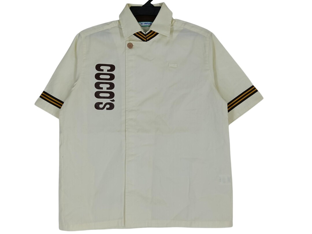 Vintage Coco's Worker Uniform Soft Yellow Large Coco Uniform Shirt ...
