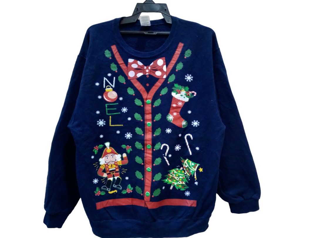 Vintage Neon Blue Large Sweatshirt Pullover Crewneck Sweater Neon Size ...