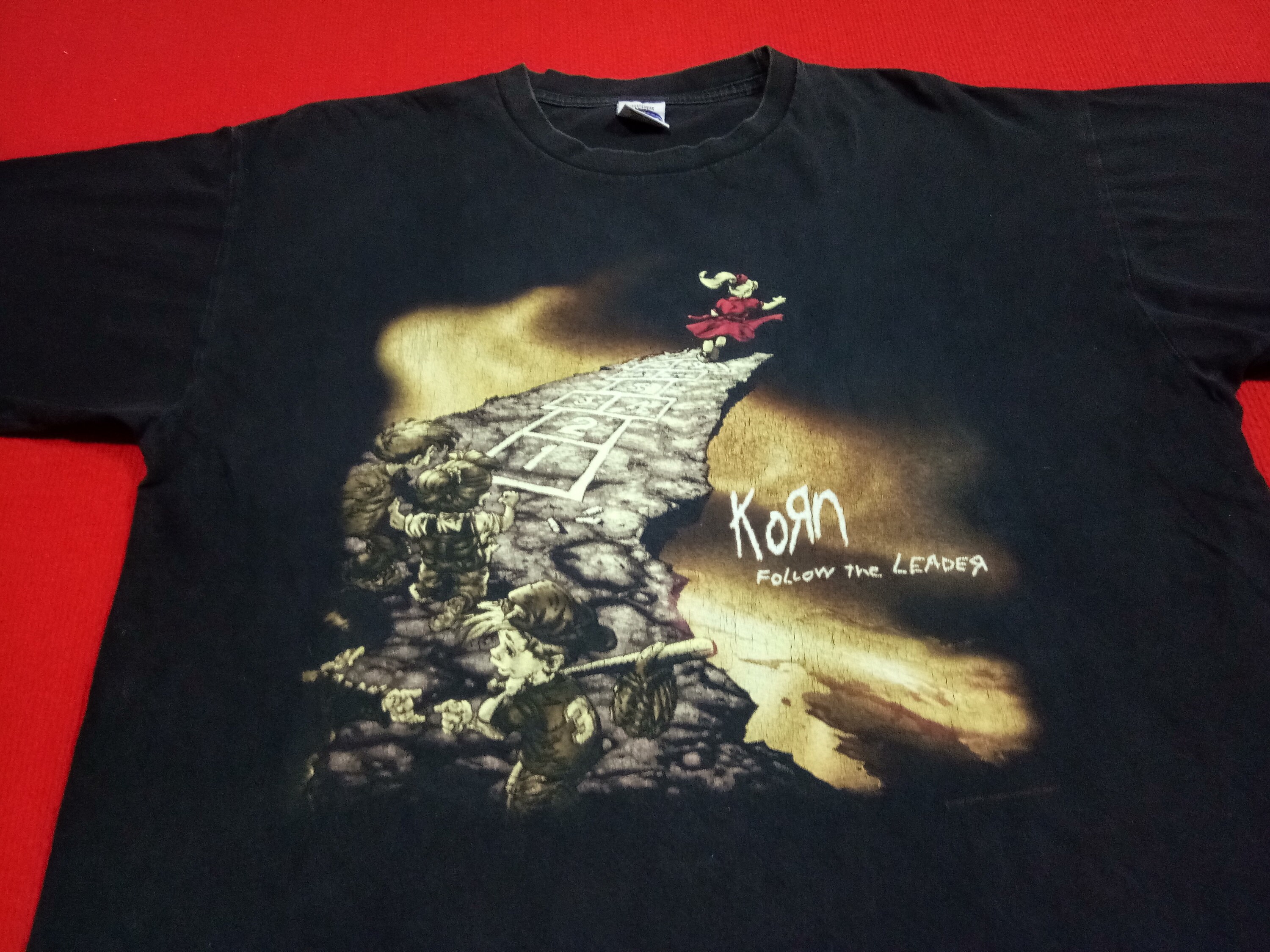 Vintage 90's KORN Band Follow the Leader Cover Album Black Vintage 90's KORN Band Follow the Leader Cover Album Black