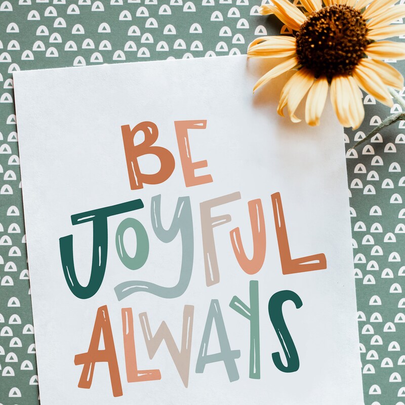 Be Joyful Always - Etsy