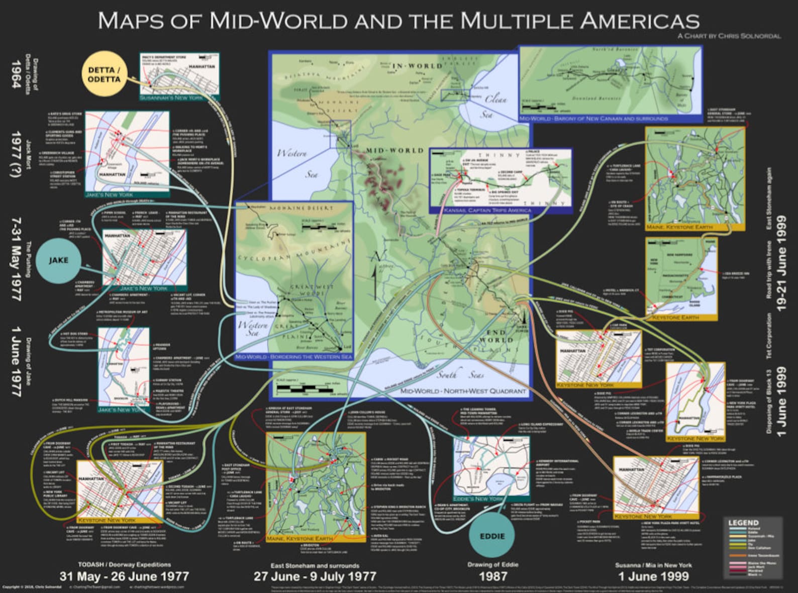 Maps of Mid-world and the Multiple Americas - High Resolution Poster - Etsy
