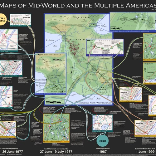 Maps of Mid-world and the Multiple Americas High Resolution - Etsy