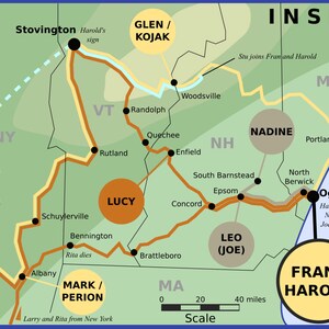 The Stand - Journeys: High Resolution A2 Map Showing the Journeys Taken ...