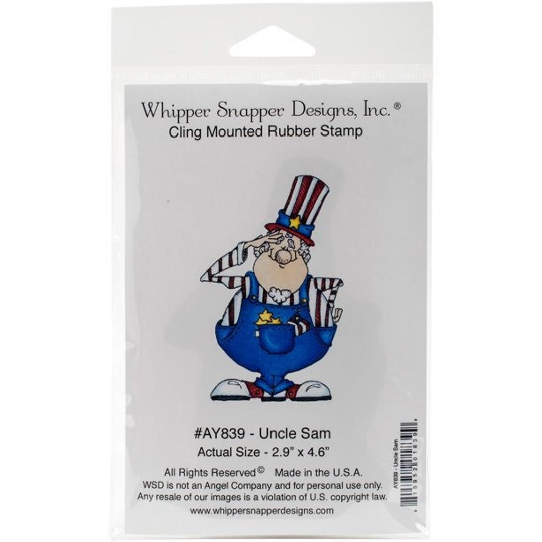 Whipper Snapper Cling Stamp Uncle Sam - Etsy