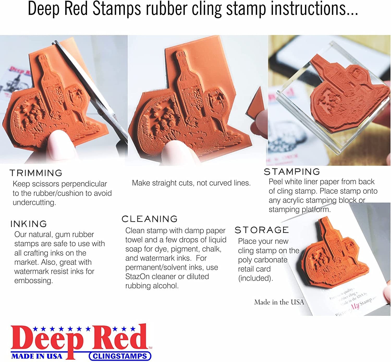 Deep Red Stamps Antique Dressing Table Rubber Cling Stamp 2 X 3 Inches ...