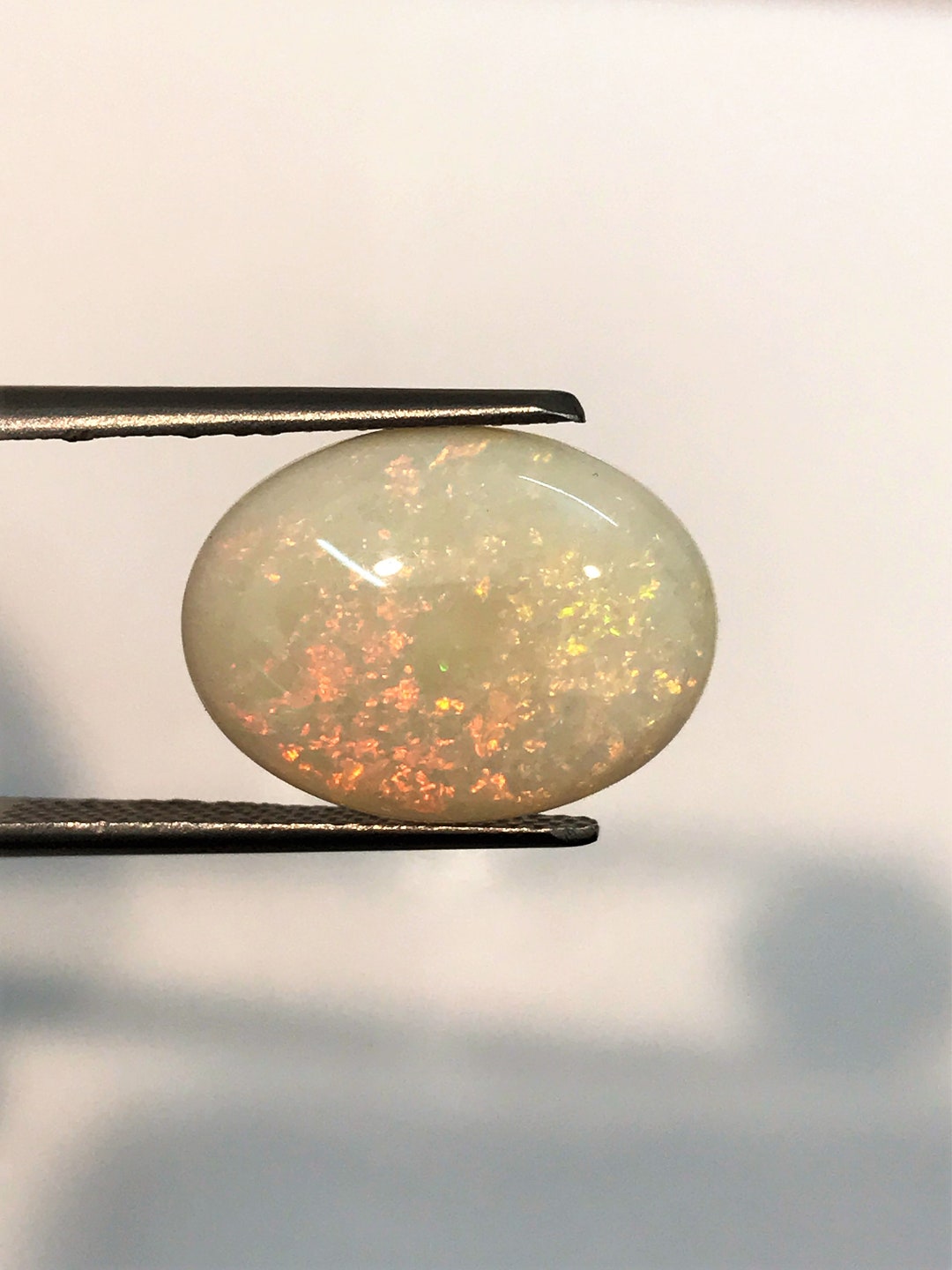 Natural AUSTRALIAN OPAL | 4.78 Carats | Super Golden Red Flash | 16.00 ...