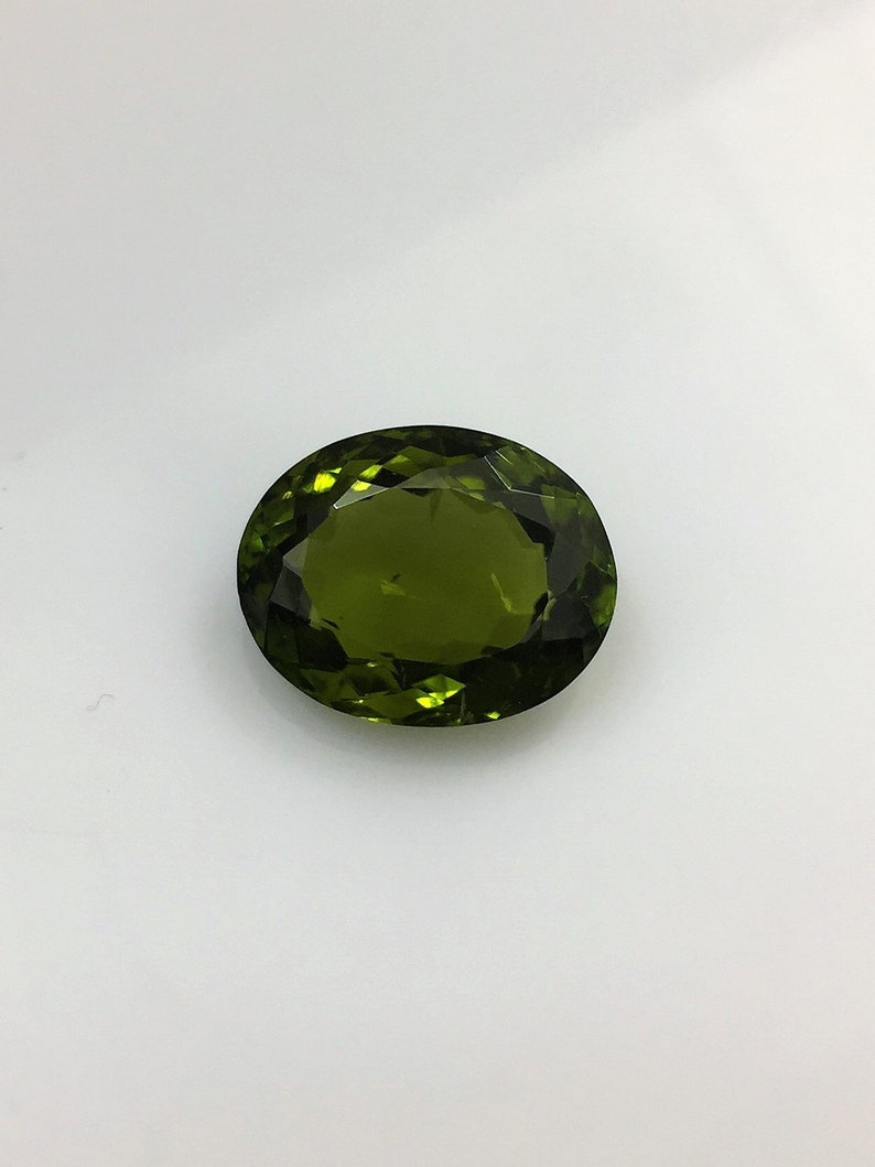 Vintage 10.64 Carat Beautiful Rich OLIVE Green Color Sparky Luster AAA ...