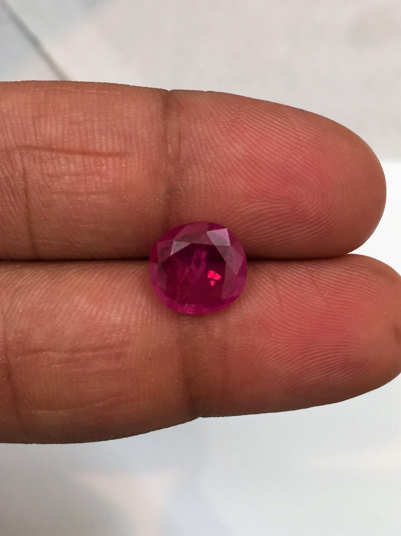 Natural BURMESE RUBY 3.48 Carats Legendary Red Color High Luster AAA ...