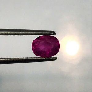Natural BURMESE RUBY | 0.61 Carats Rich Velvet Red Color High Luster ...