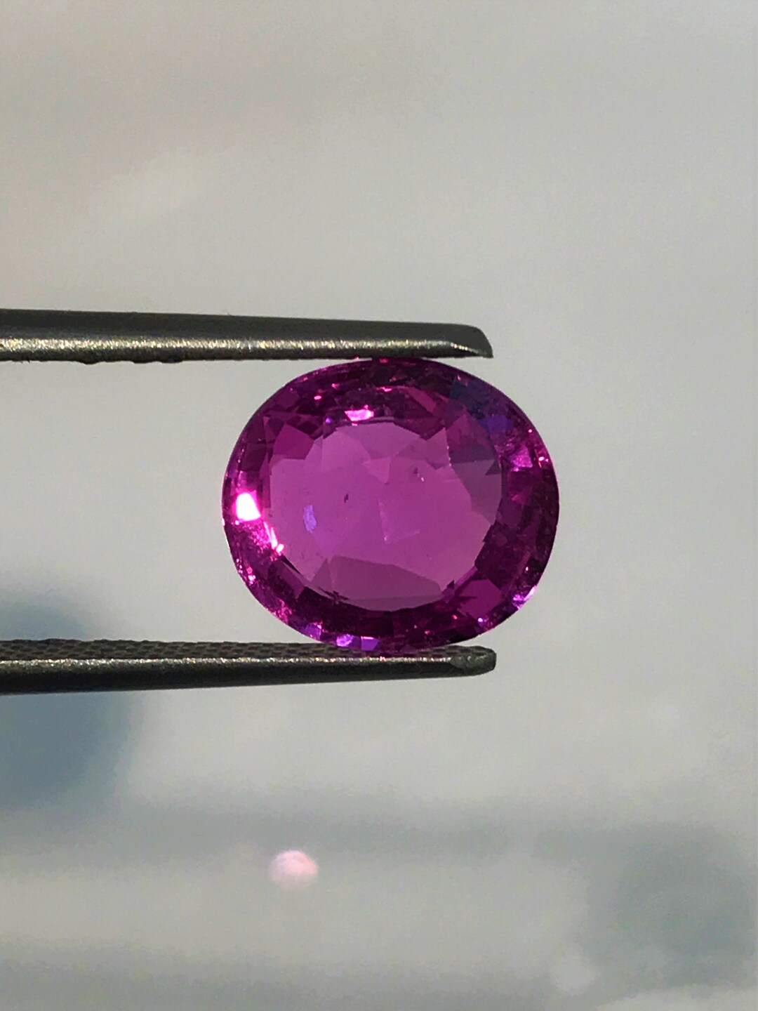 Natural PINK SAPPHIRE | 3.20 Carats Rich Neon Pink Color Sparky Luster ...