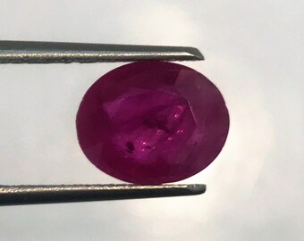 BURMESE RUBY 3.35 Carats Rich Red Color High Luster AAA | Etsy
