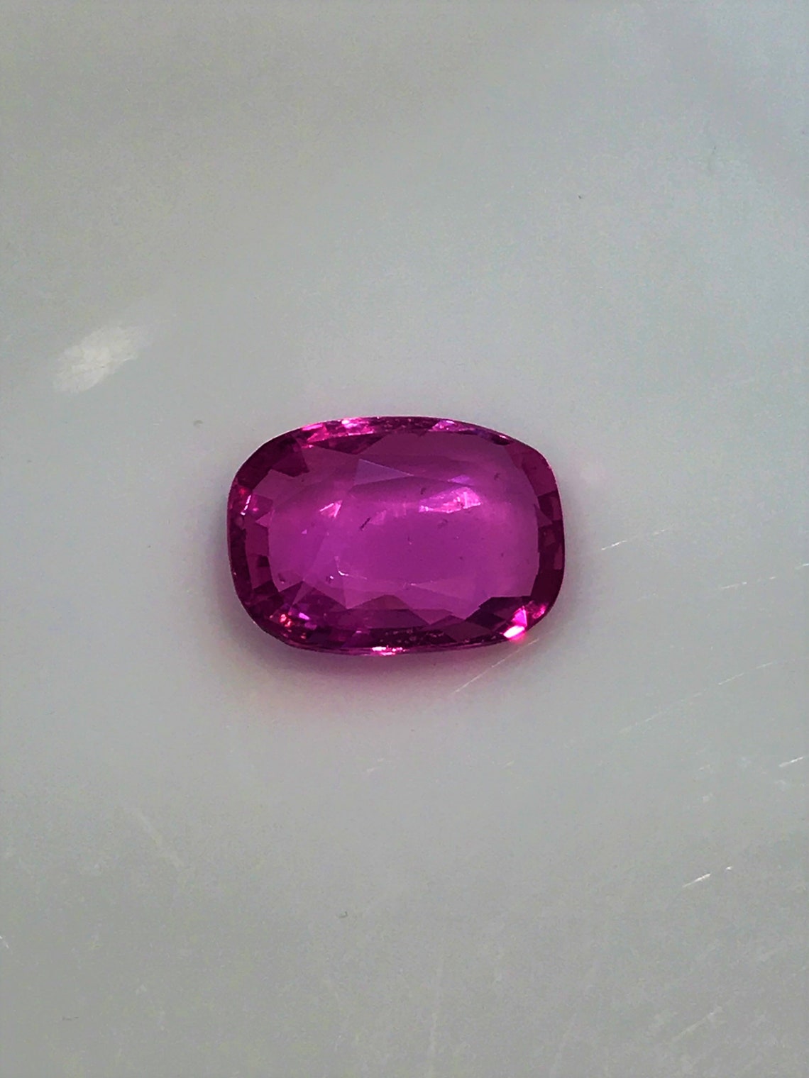 Natural PINK SAPPHIRE 4.45 Carats Rich Vivid Pink Color - Etsy