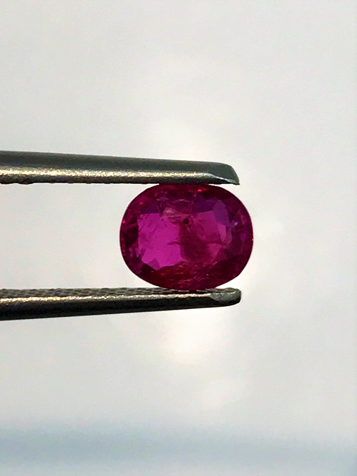 Natural BURMESE RUBY 0.93 Carats Rich Red Color Sparky Luster AAA Fine ...