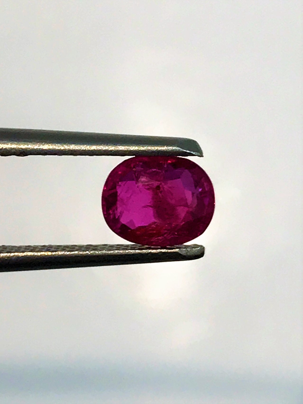 Natural BURMESE RUBY 0.93 Carats Rich Red Color Sparky Luster AAA Fine ...