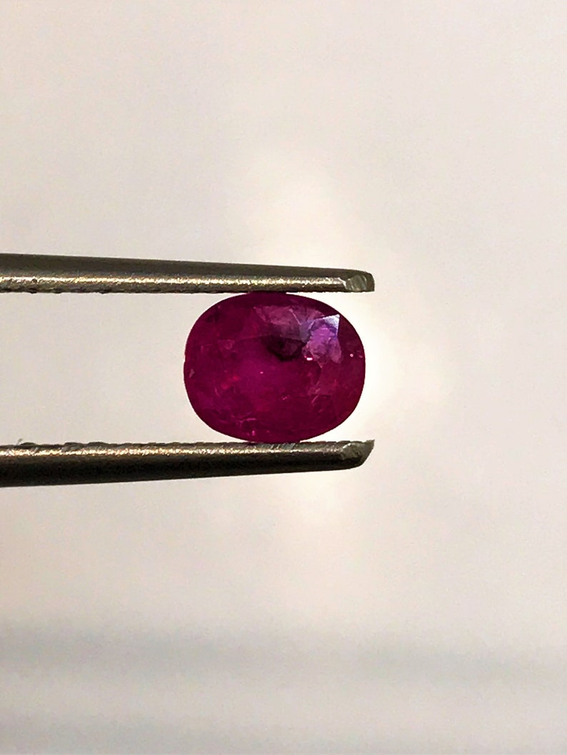 Natural BURMESE RUBY | 0.75 Carats Rich Red Color Sparky Luster AAA ...