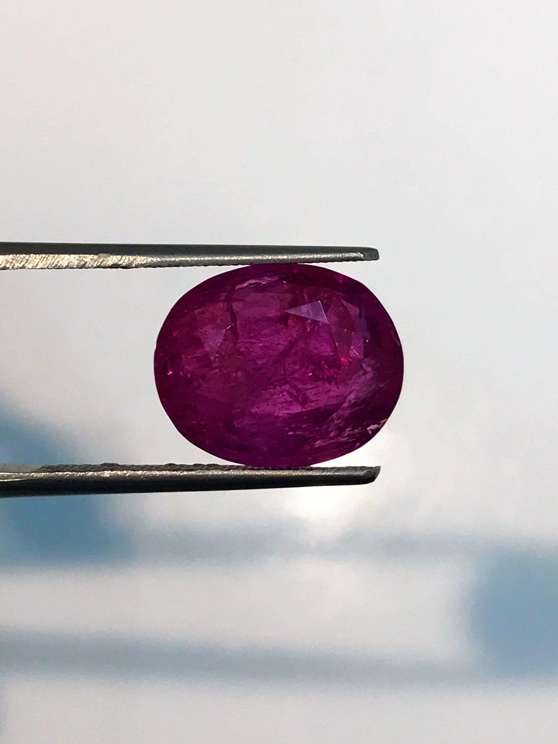 Natural BURMESE RUBY 9.21 Carats Rich Pinkish Red Color High Luster AAA ...