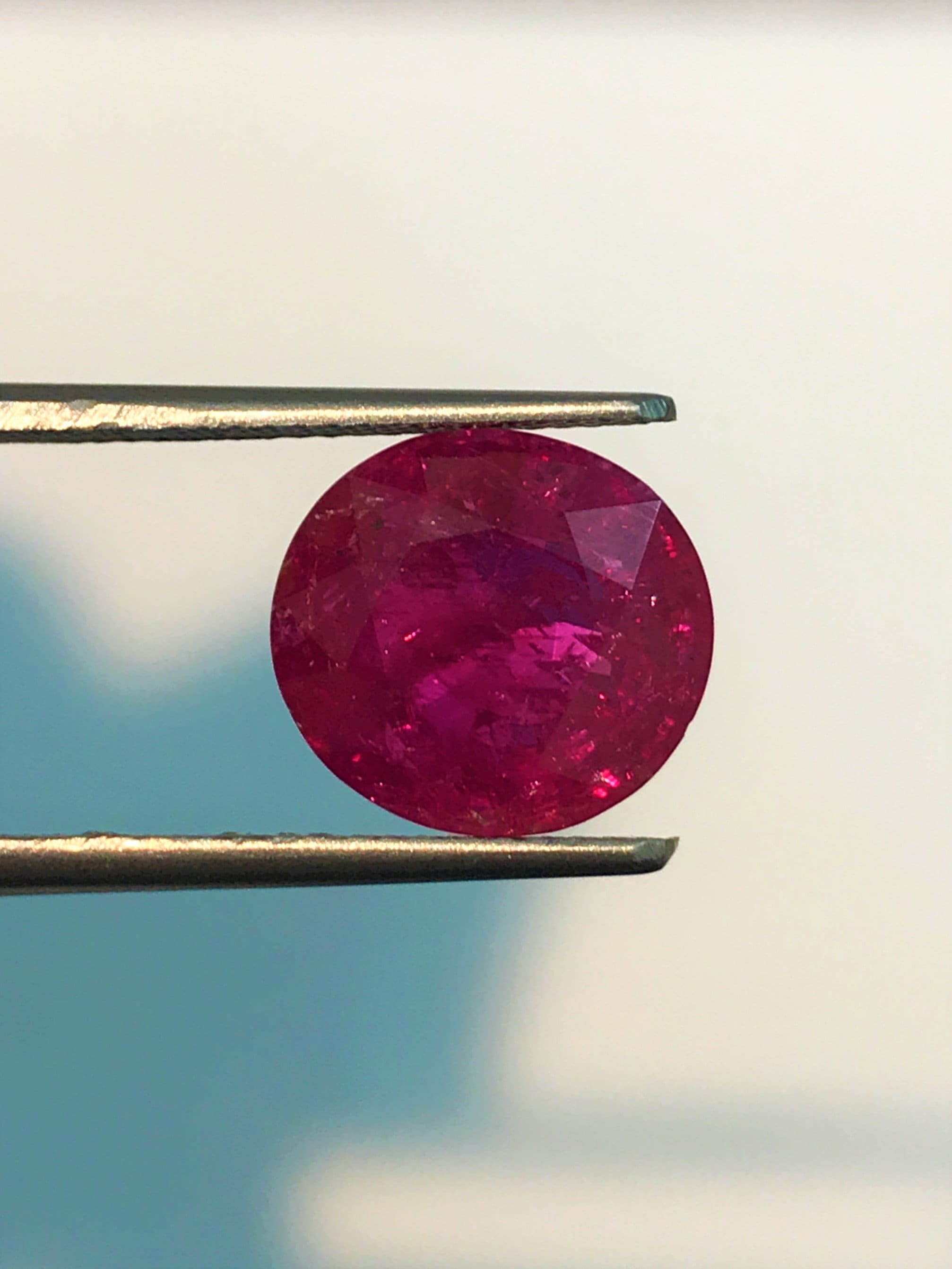 Natural BURMESE RUBY 5.14 Carats Rich Red Color Sparky Luster AAA Fine ...