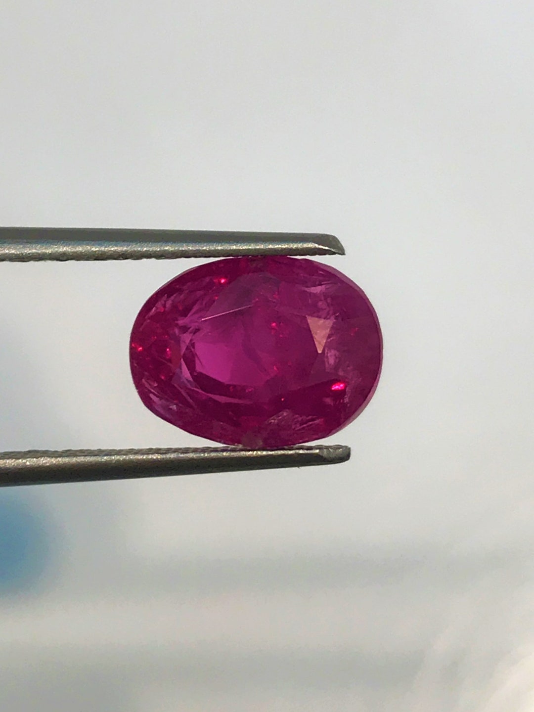 Natural BURMA RUBY | 5.57 Carats Rich Red Color Sparky Luster AAA ...