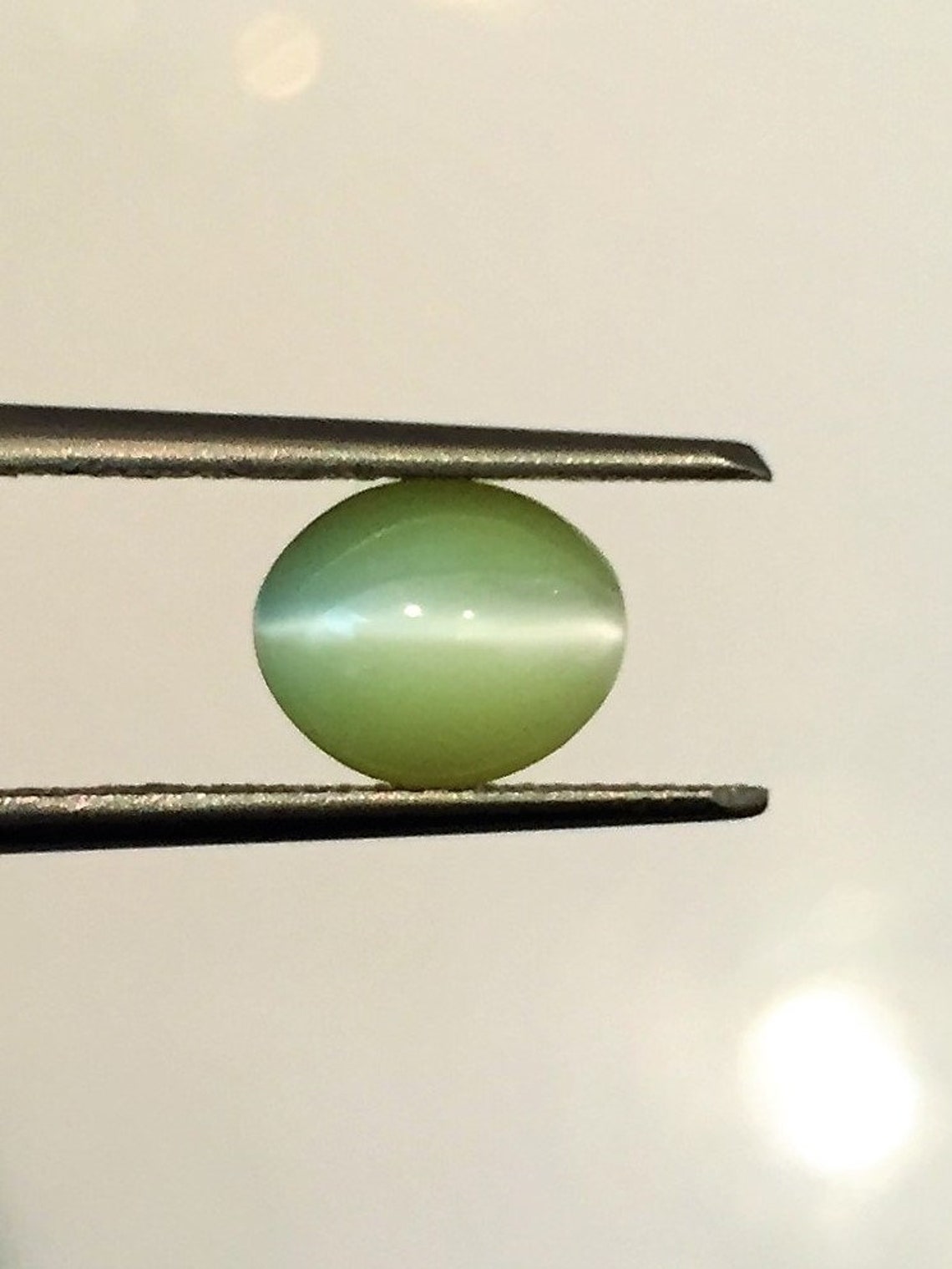 Vintage 2.88 Carats Rich Apple Green Color Sharp Eye AAA+++ Fine ...