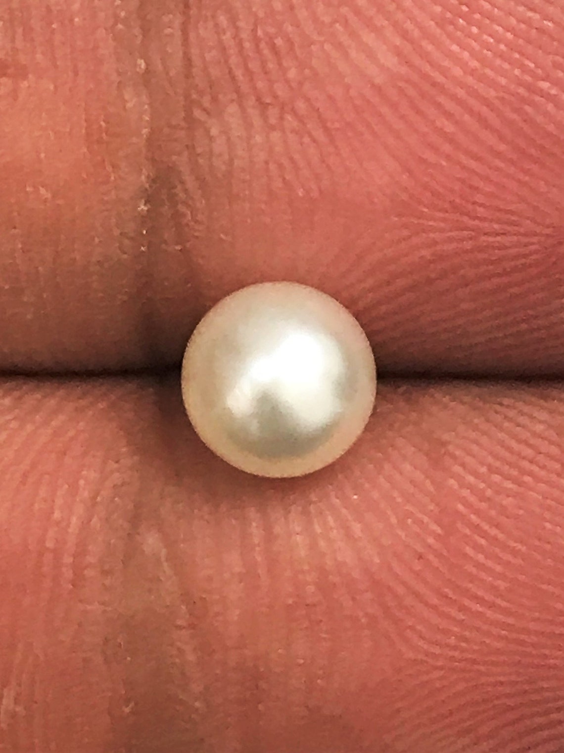Natural REAL PEARL | Certified 1.38 Carats Round Shape Shiny White Skin ...