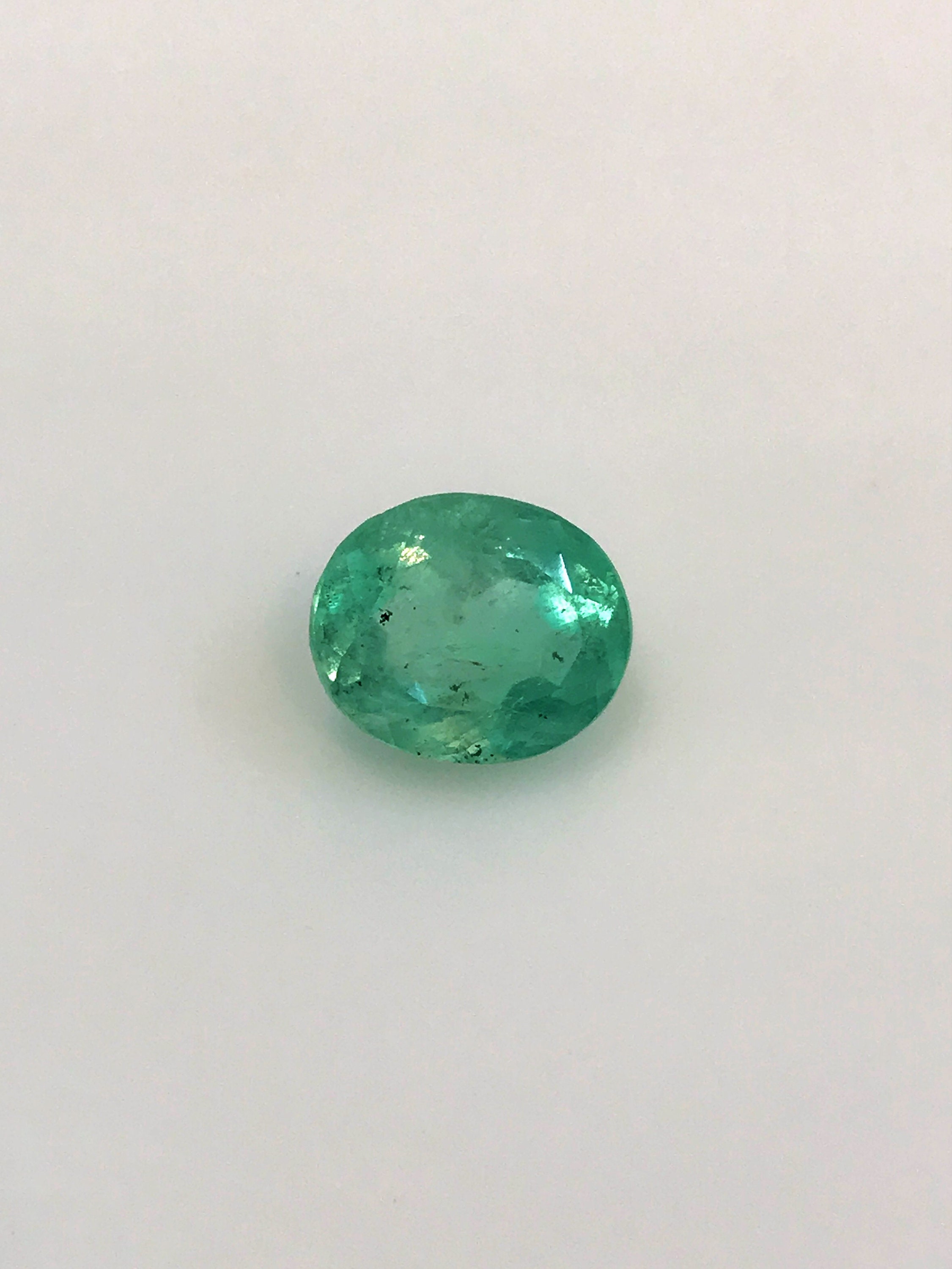 COLOMBIAN EMERALD 2.99 Carats Rich Green Color Sparky Luster AAA Fine ...