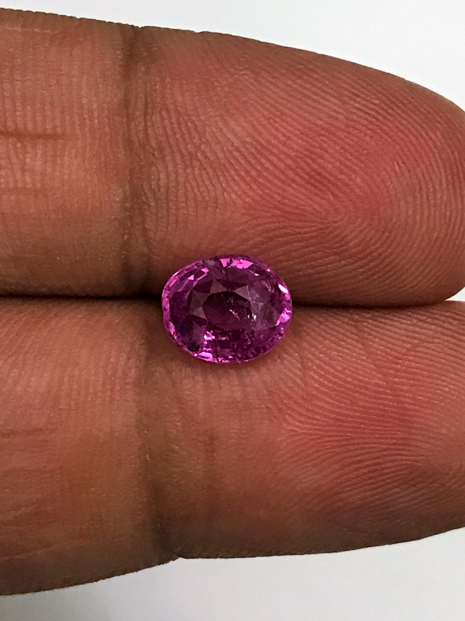 Natural PINK SAPPHIRE 2.20 Carat Vivid Pinkish Red Color Sparky Luster ...