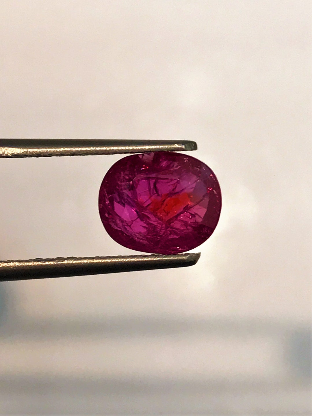 Natural BURMESE RUBY | 2.25 Carats Legendary Red Color Sparky Luster ...