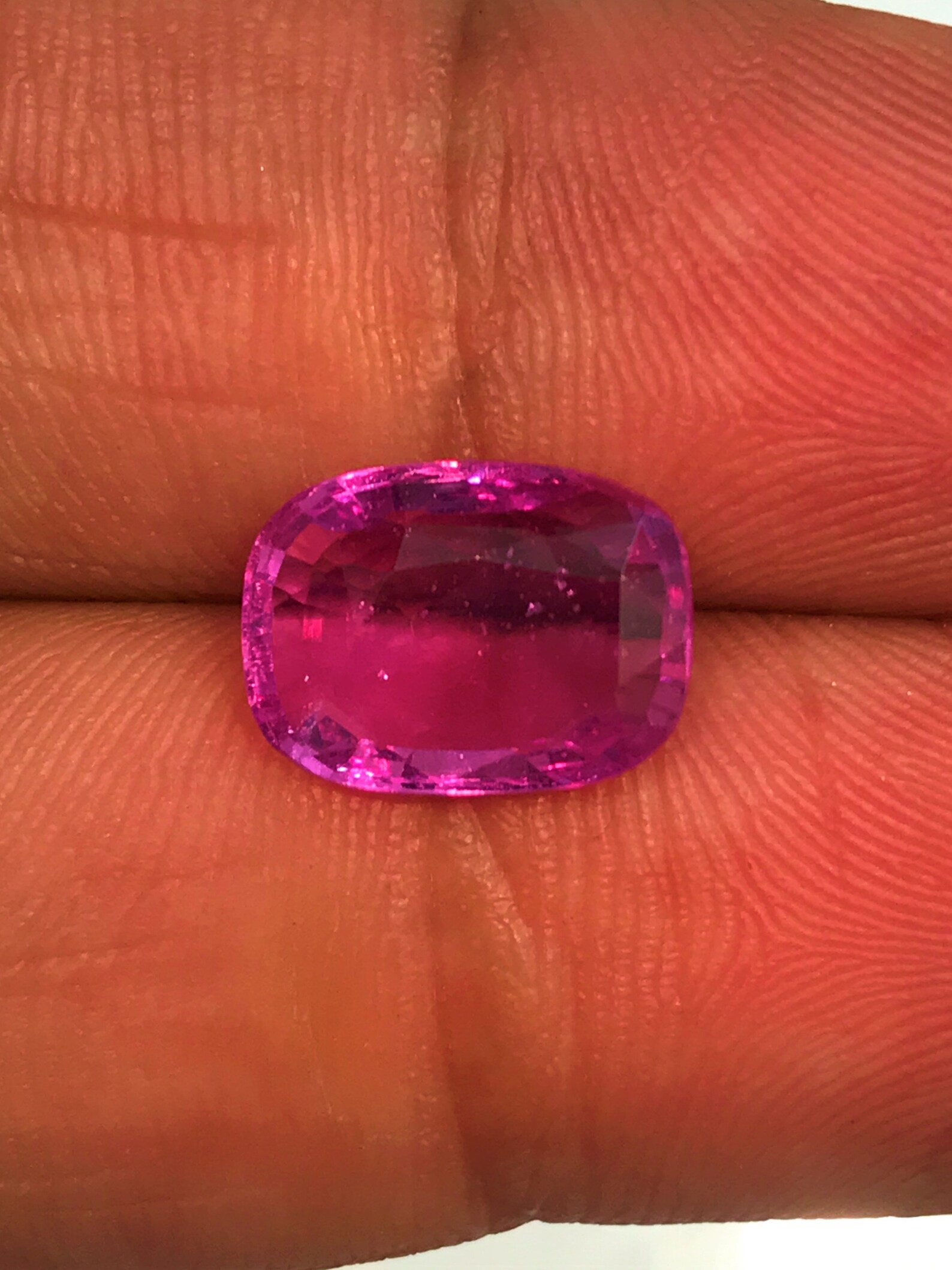 Natural PINK SAPPHIRE 4.45 Carats Rich Vivid Pink Color - Etsy