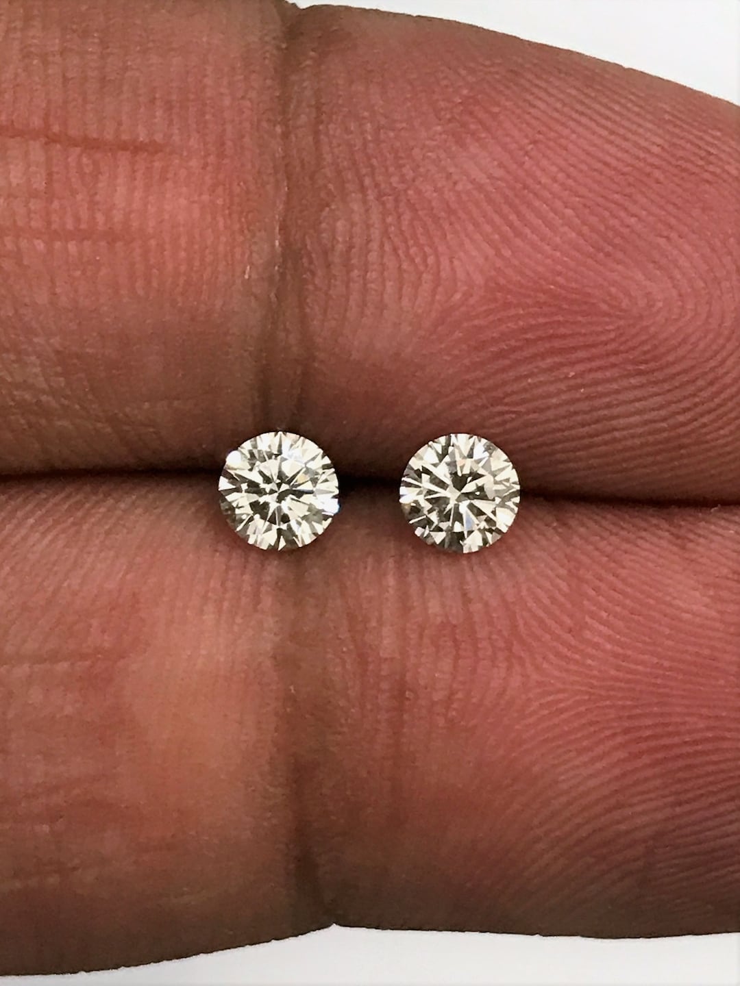 Natural DIAMOND Pair | 0.60 Carats I Color Internally Flawless Clarity ...
