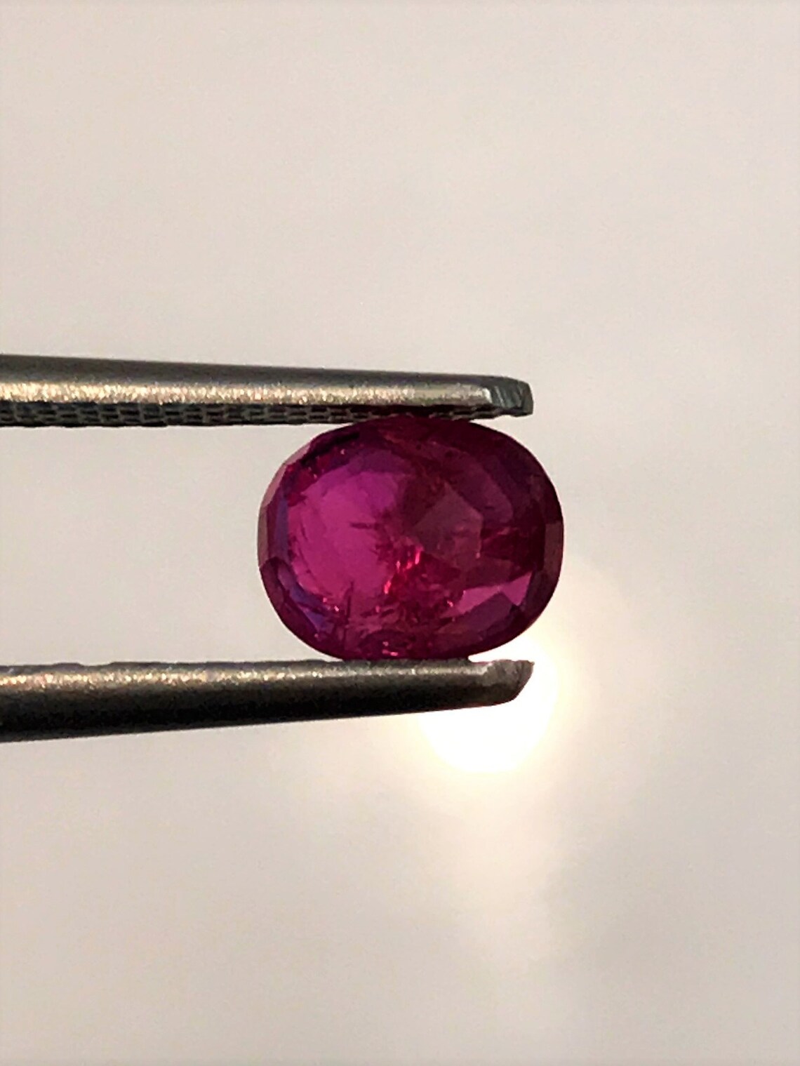 Natural BURMESE RUBY 0.93 Carats Rich Red Color Sparky Luster AAA Fine ...