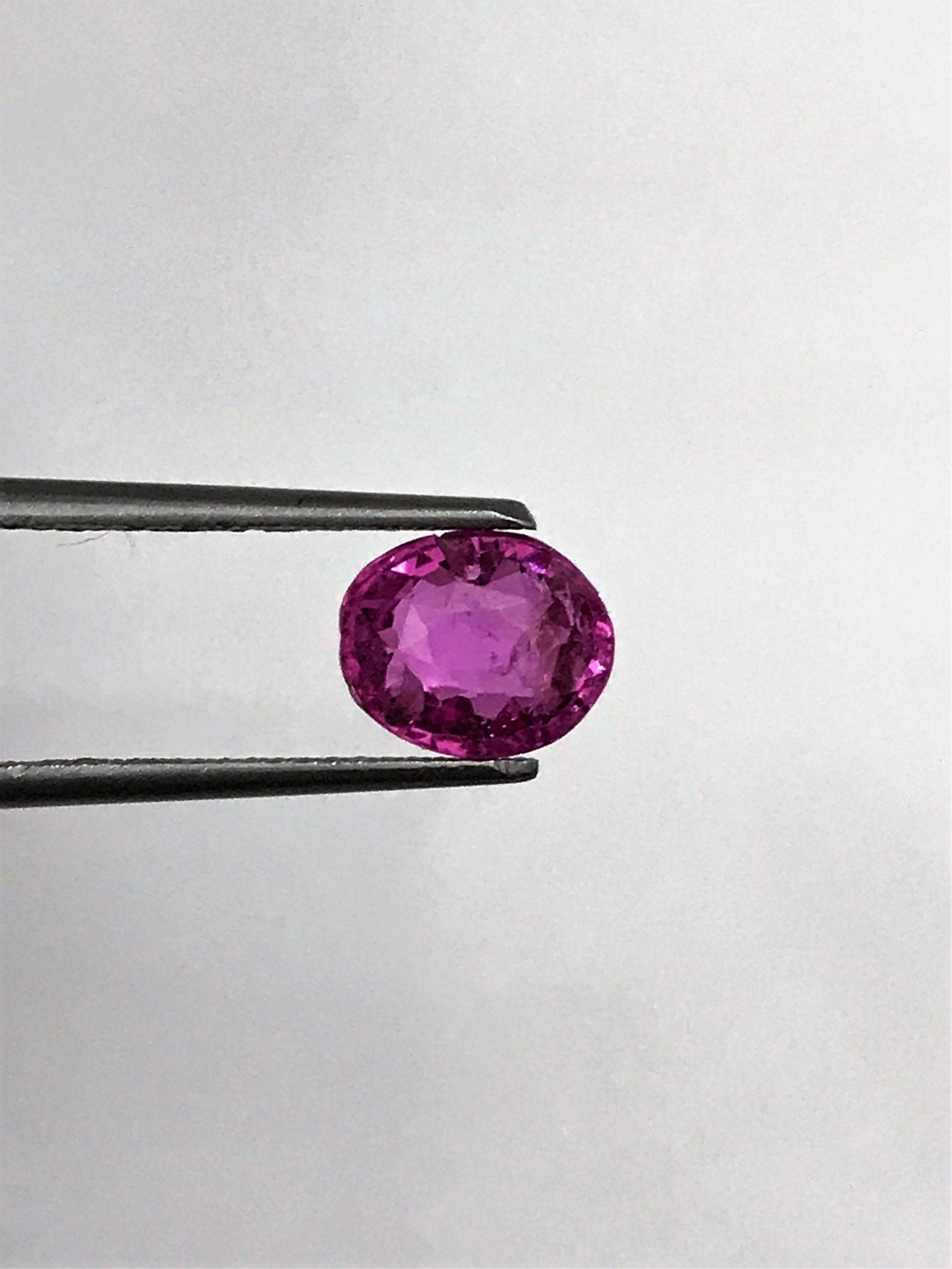 Natural PINK SAPPHIRE 2.20 Carat Vivid Pinkish Red Color Sparky Luster ...