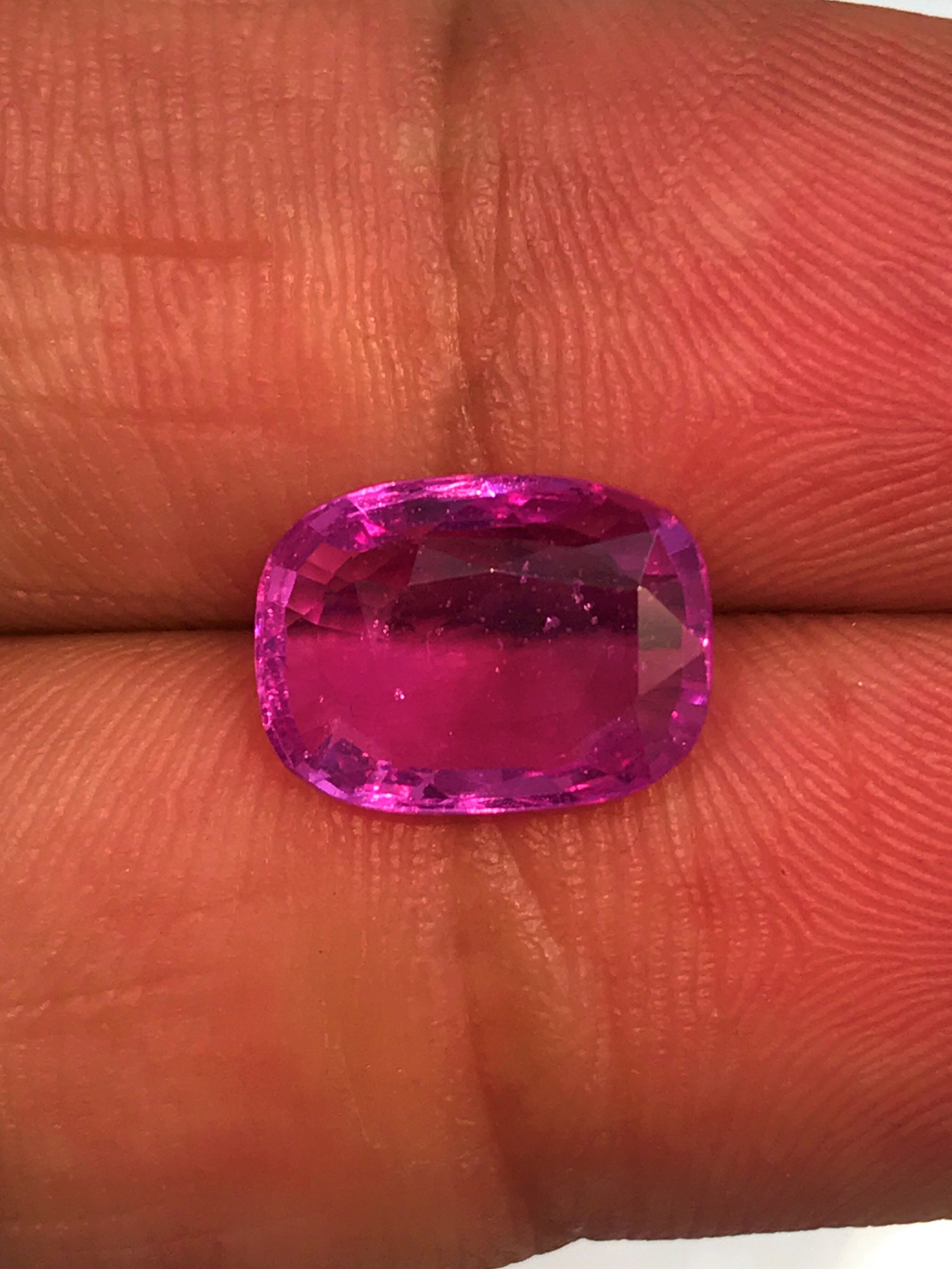 Natural PINK SAPPHIRE 4.45 Carats Rich Vivid Pink Color - Etsy