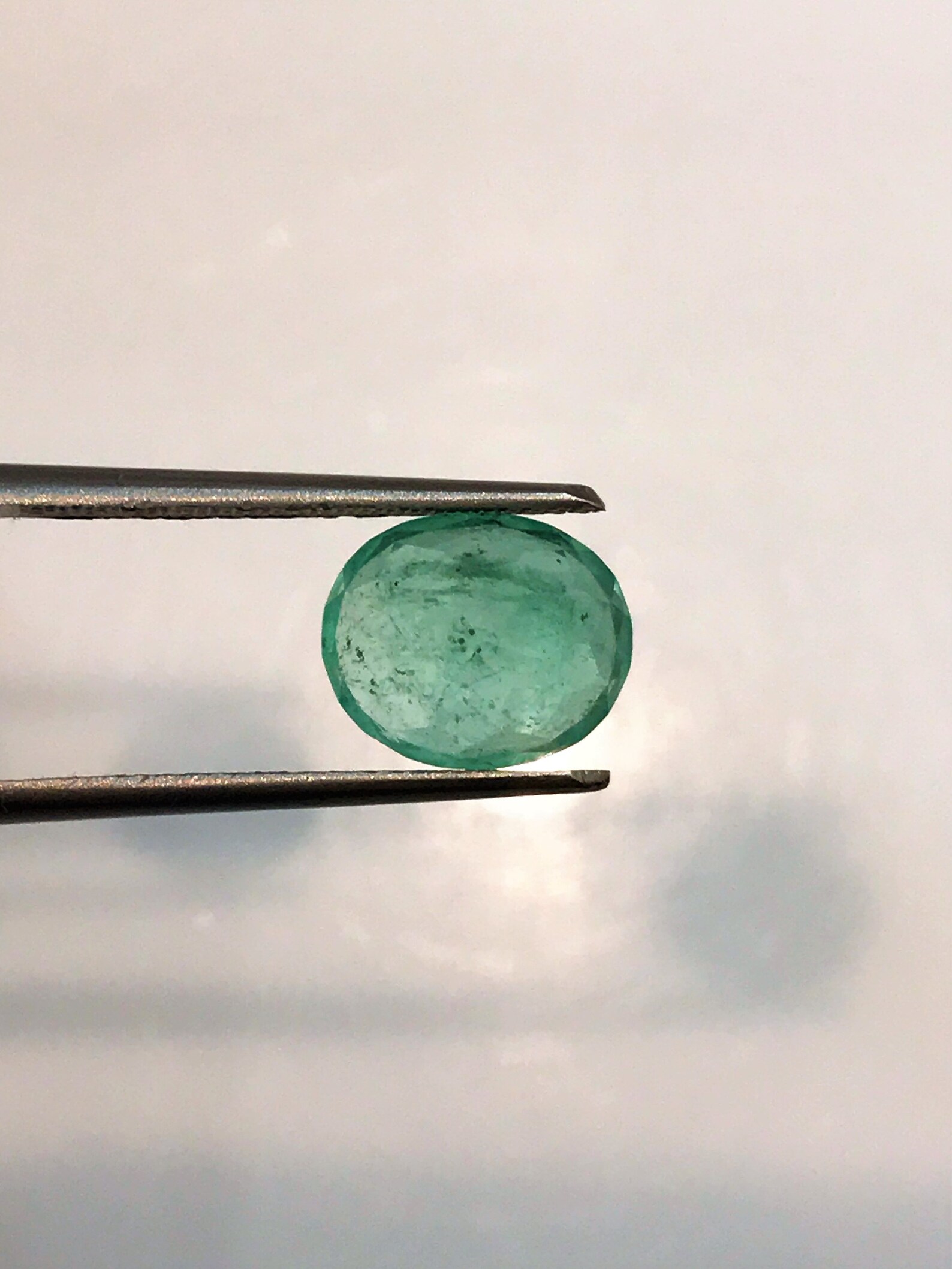 COLOMBIAN EMERALD 2.99 Carats Rich Green Color Sparky Luster AAA Fine ...