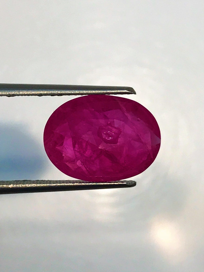BURMESE RUBY 6.08 Carats Rich Red Color High Luster AAA Fine Quality ...