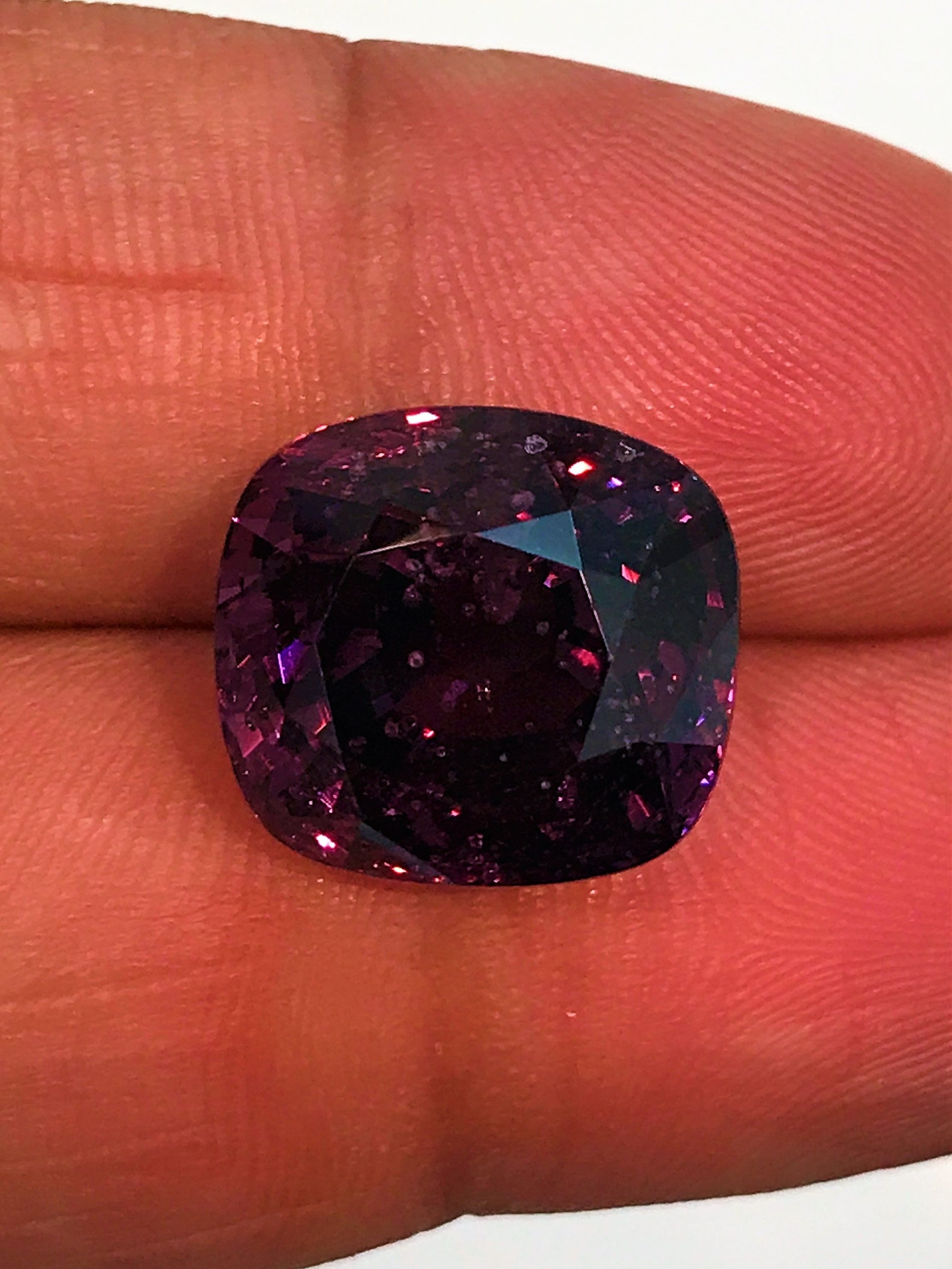 Natural BURMESE SPINEL 17.46 Carats Rich Purple Red Color Sparky Luster ...