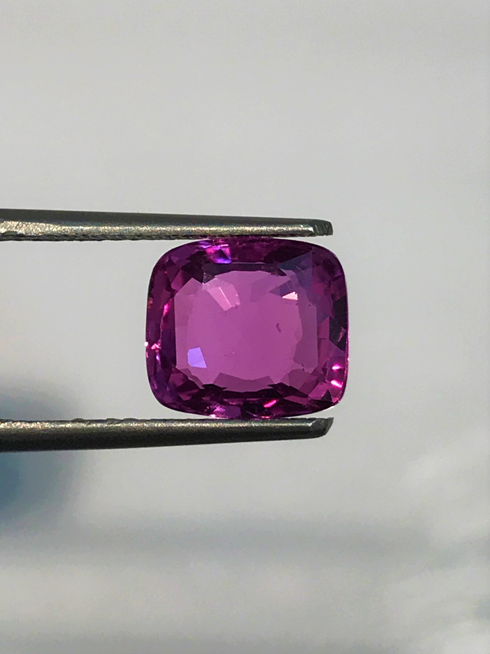 Natural PINK SAPPHIRE 3.66 Carats Rich Neon Pink Color Sparky Luster ...