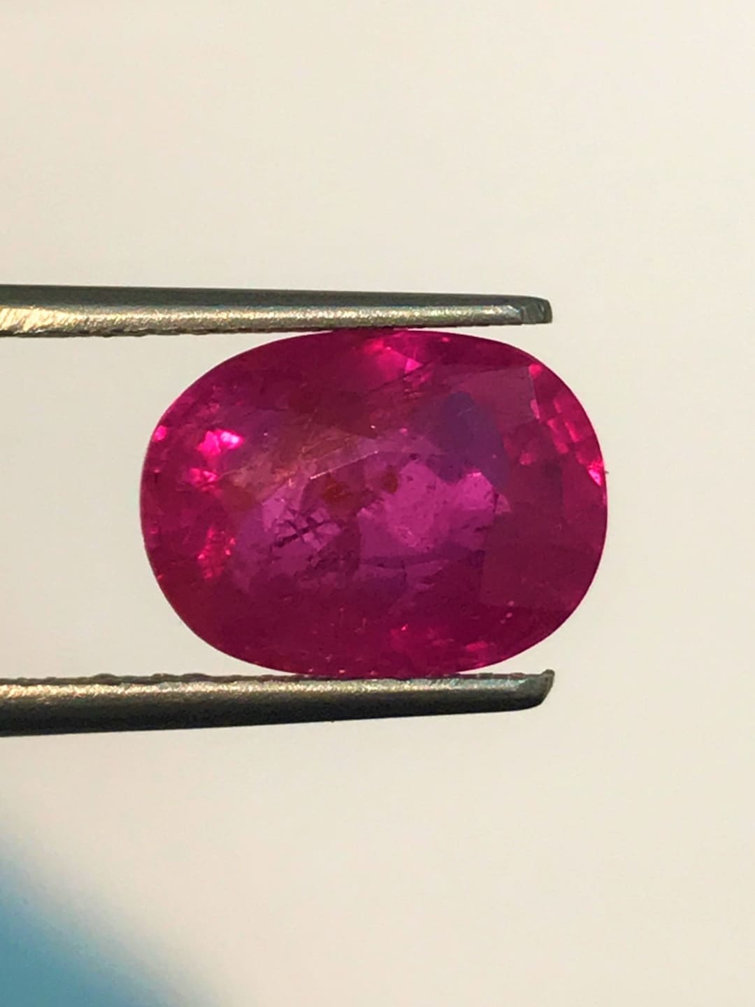 Natural BURMESE RUBY 7.05 Carats Rich Pinkish Red Color Sparky Luster ...