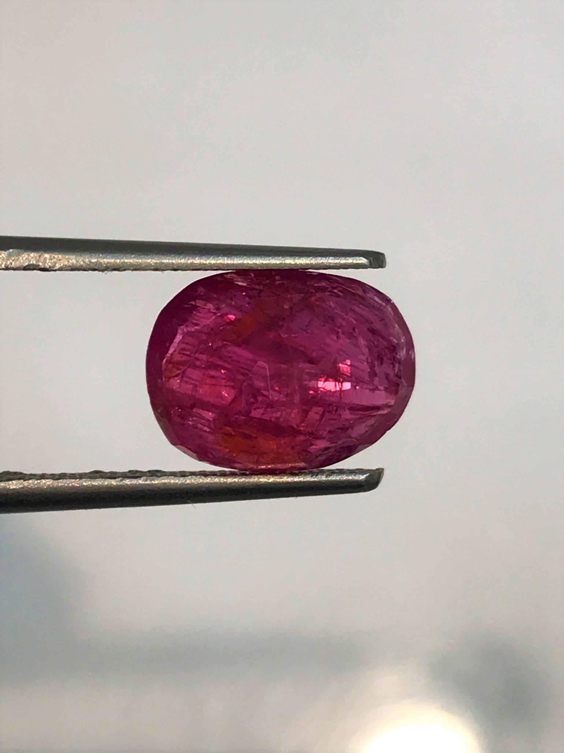 Natürlicher BURMESE RUBIN 4,30 Karat Legendäre Rote Farbe Sparky Luster ...