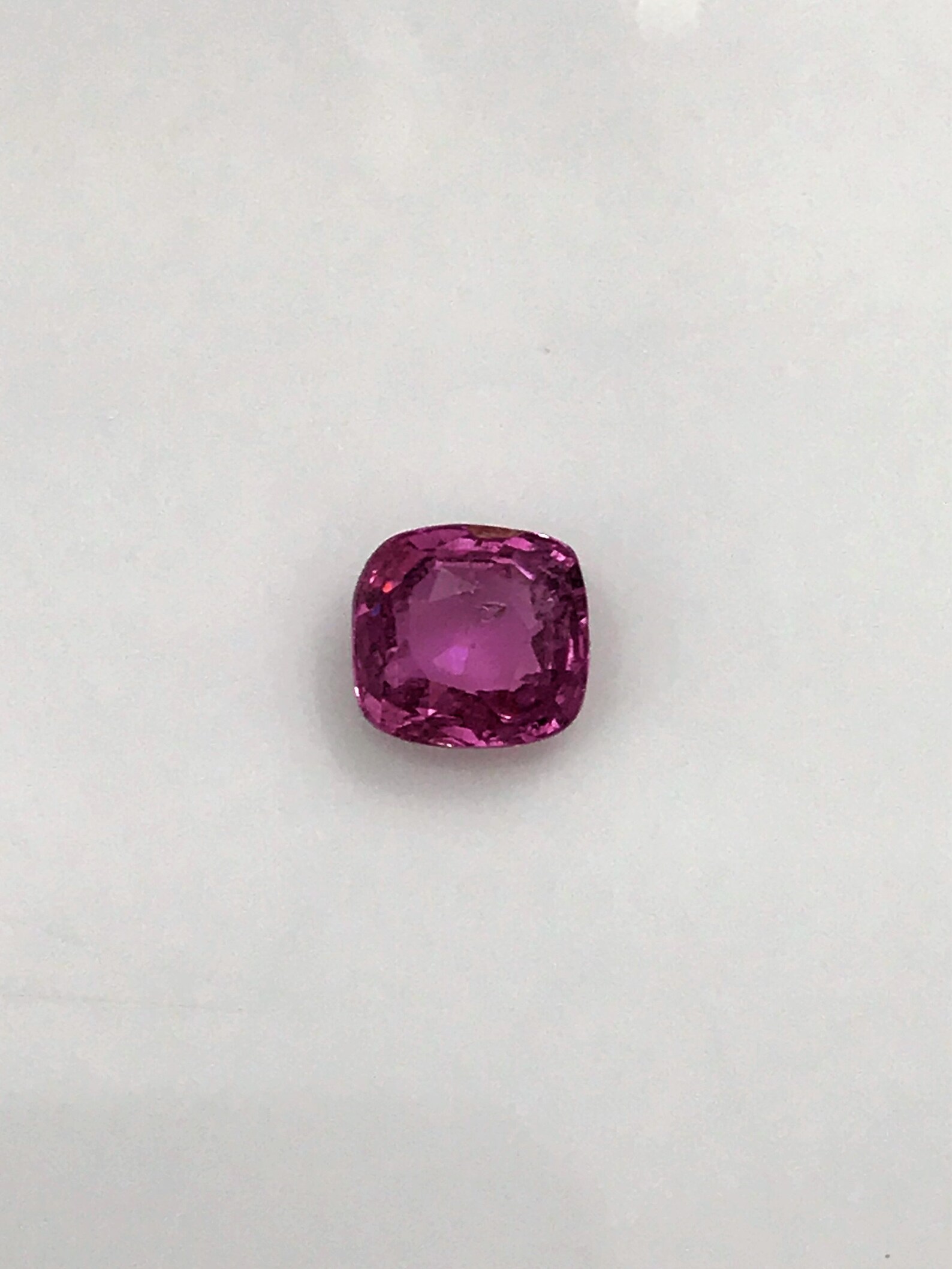 Natural PINK SAPPHIRE 2.45 Carat Vivid Pinkish Red Color Sparky Luster ...