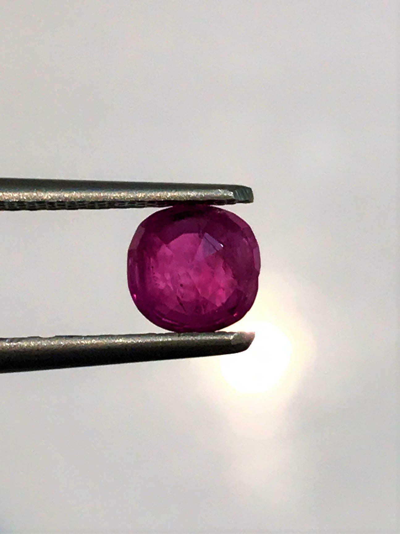 Natural BURMESE RUBY 0.98 Carats Rich Pink Red Color Sparky Luster AAA ...