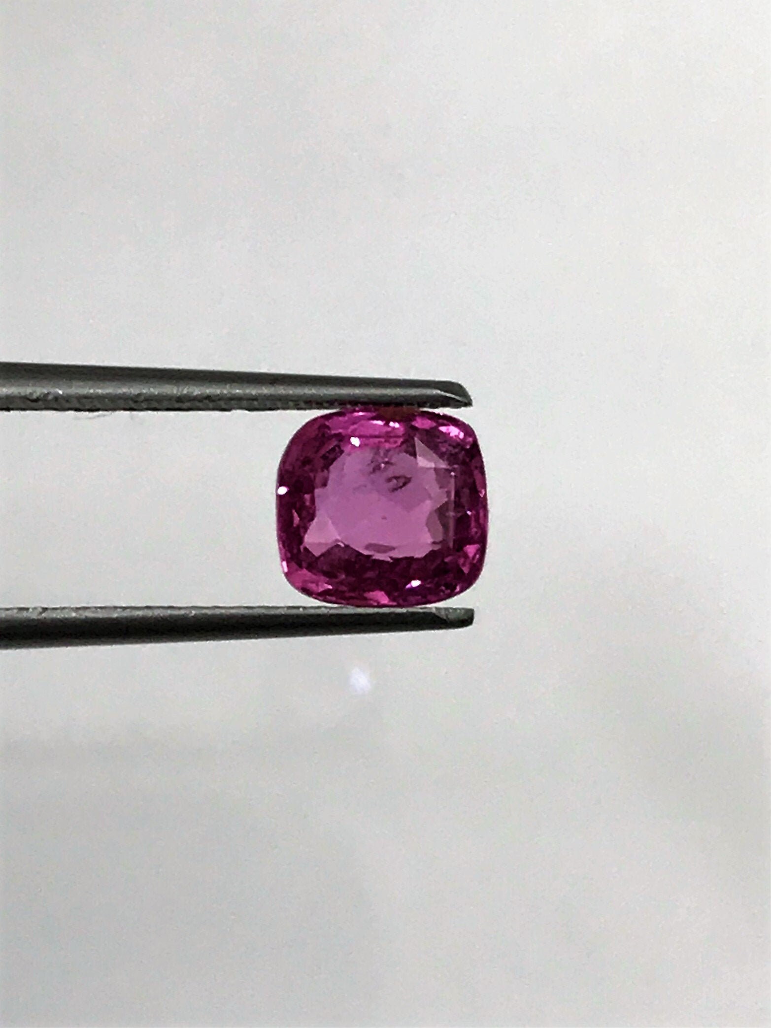 Natural PINK SAPPHIRE 2.45 Carat Vivid Pinkish Red Color Sparky Luster ...