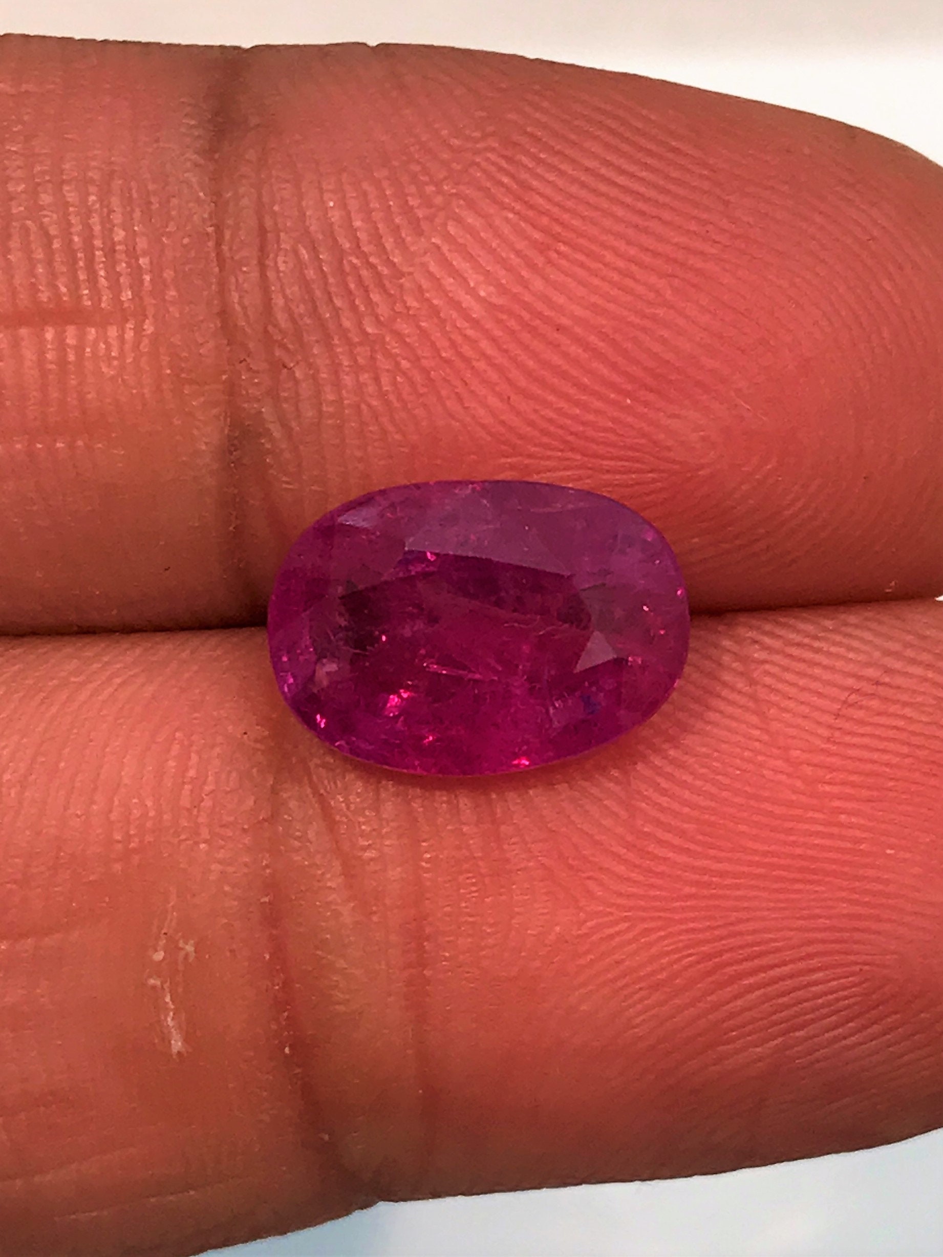 Natural BURMESE RUBY 4.92 Carats Traffic Light Red Color High - Etsy