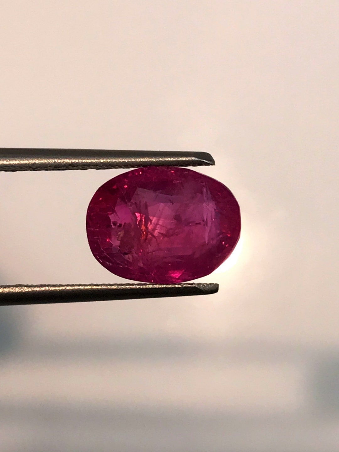 Natural BURMA RUBY | 3.49 Carats Rich Pinkish Red Color High Luster AAA ...