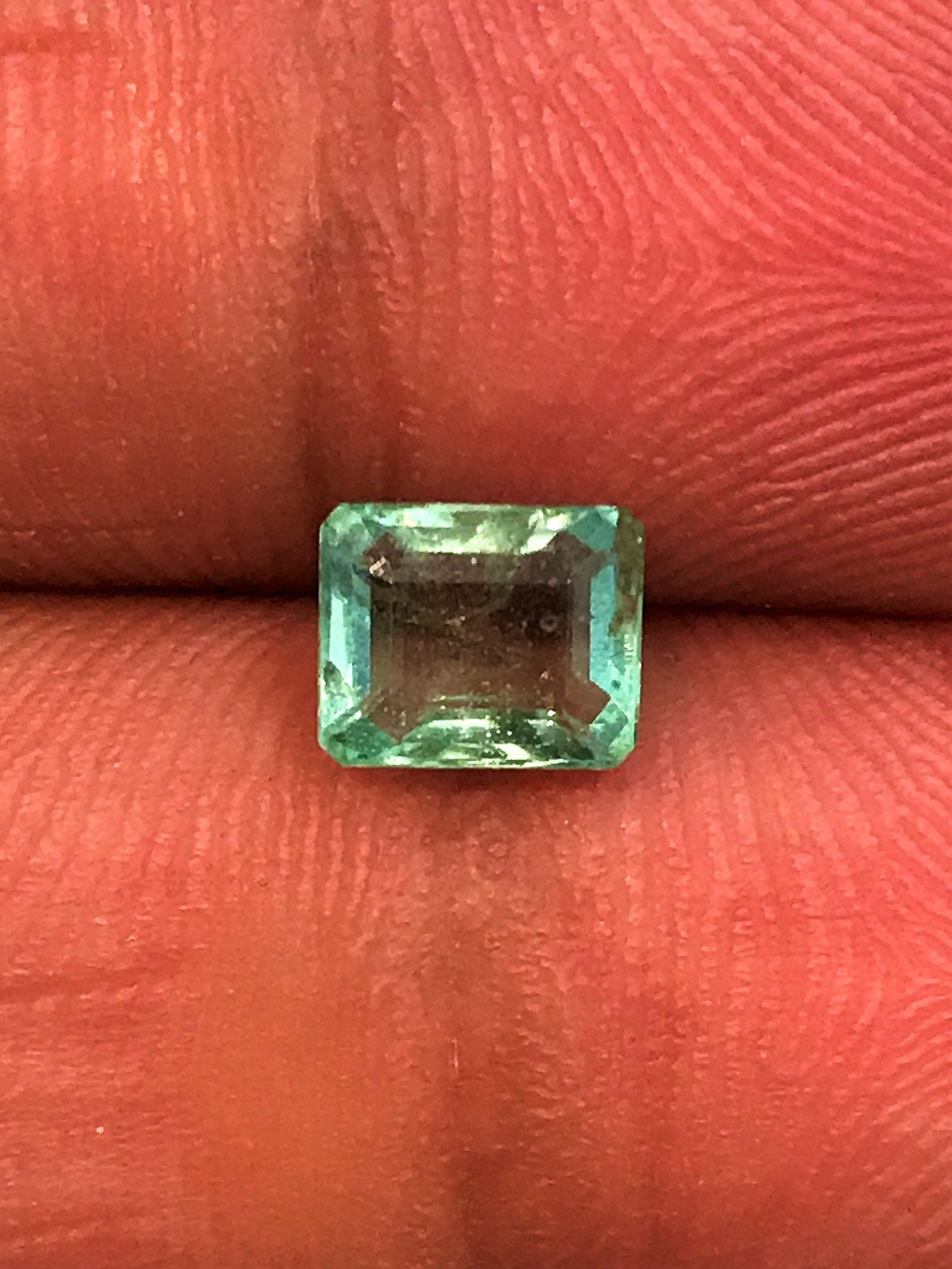 COLOMBIAN EMERALD | 1.05 Carat Rich Mint Green Color Sparky Luster AAA ...