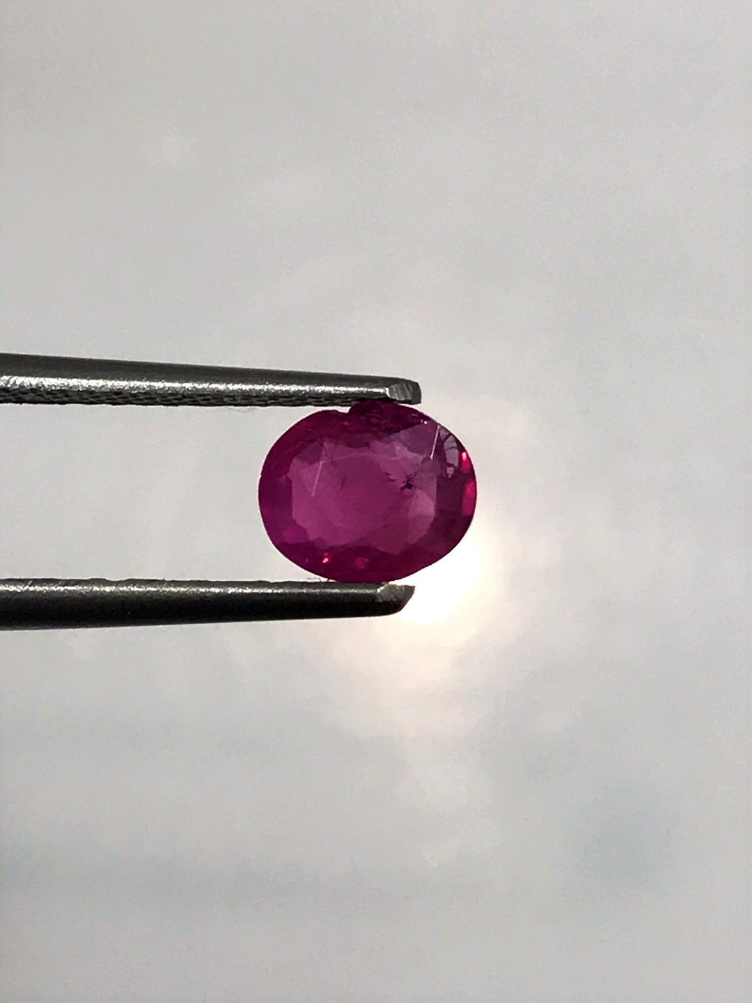 Natural BURMESE RUBY | 0.60 Carats Rich Pink Red Color High Luster AAA ...