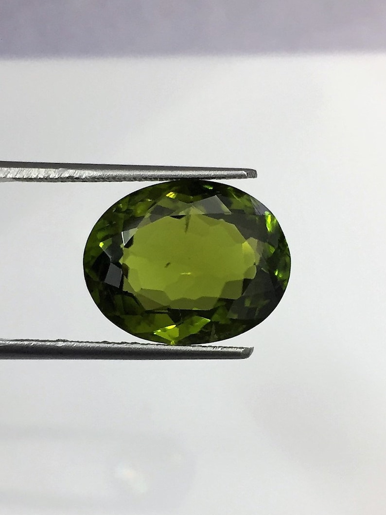 Vintage 10.64 Carat Beautiful Rich OLIVE Green Color Sparky Luster AAA ...