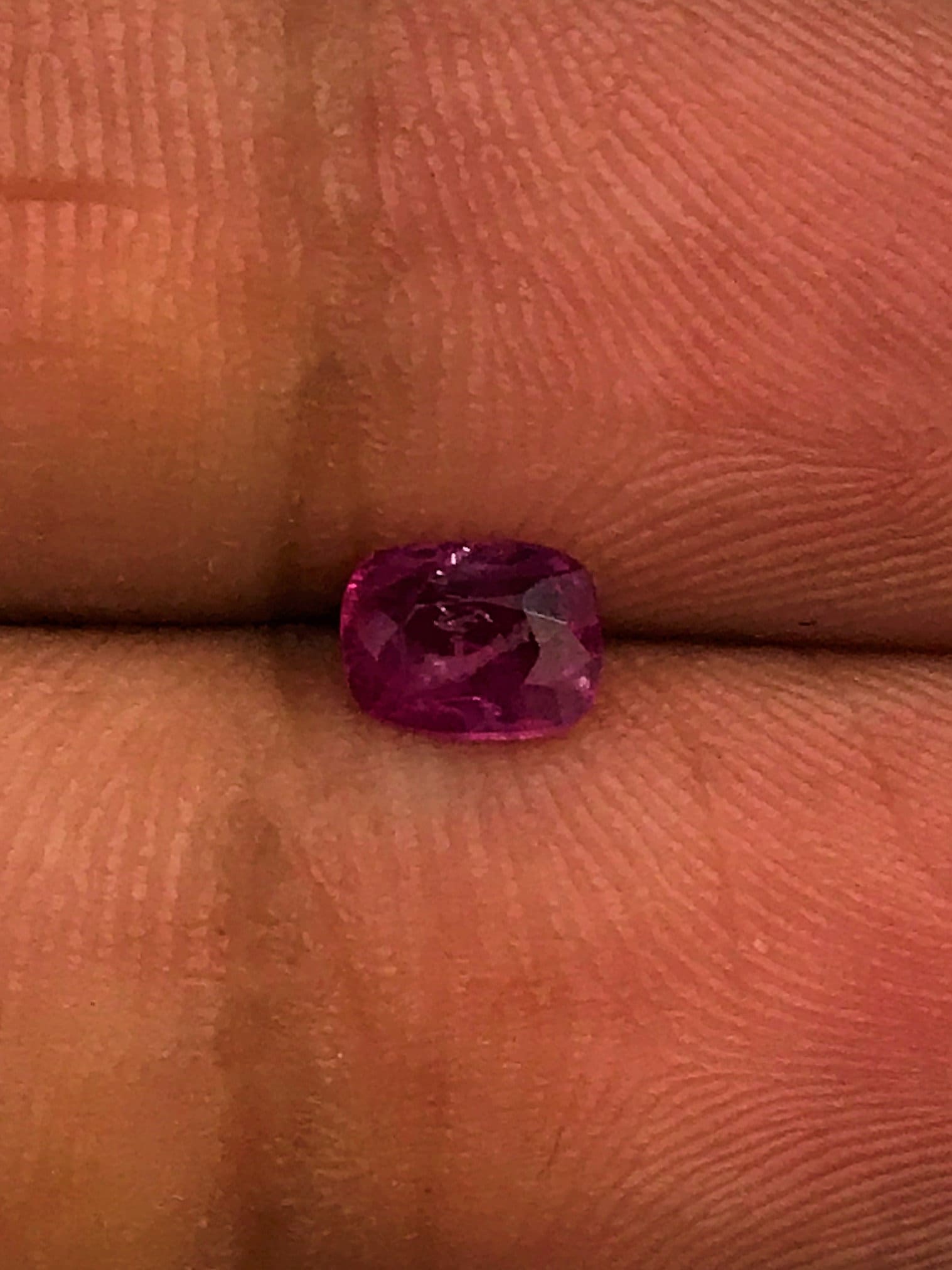 Natural BURMESE RUBY| 0.55 Carats Traffic Light Red Color High Luster ...