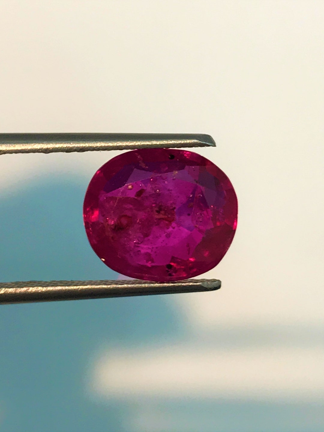 Natural BURMESE RUBY | 4.27 Carat Pigeon Blood Red Color Sparky Luster ...